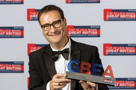 Adam Jacobs wins the Innovation Entrepreneur of the Year award